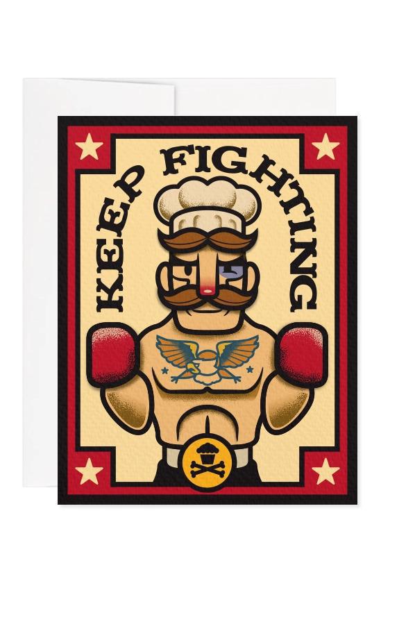 JOHNNYCUPCAKE - Keep Fighting Card – City & State