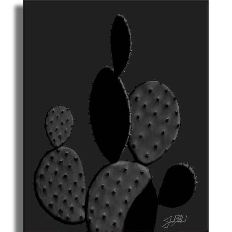 PAINTEDLADIES - Black Prickly Pear Paper Print – City & State