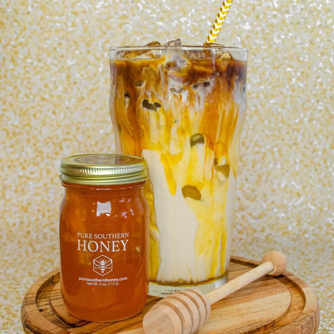 PURESOUTHHONEY - Mini Honey With Comb, 4 Oz – City & State