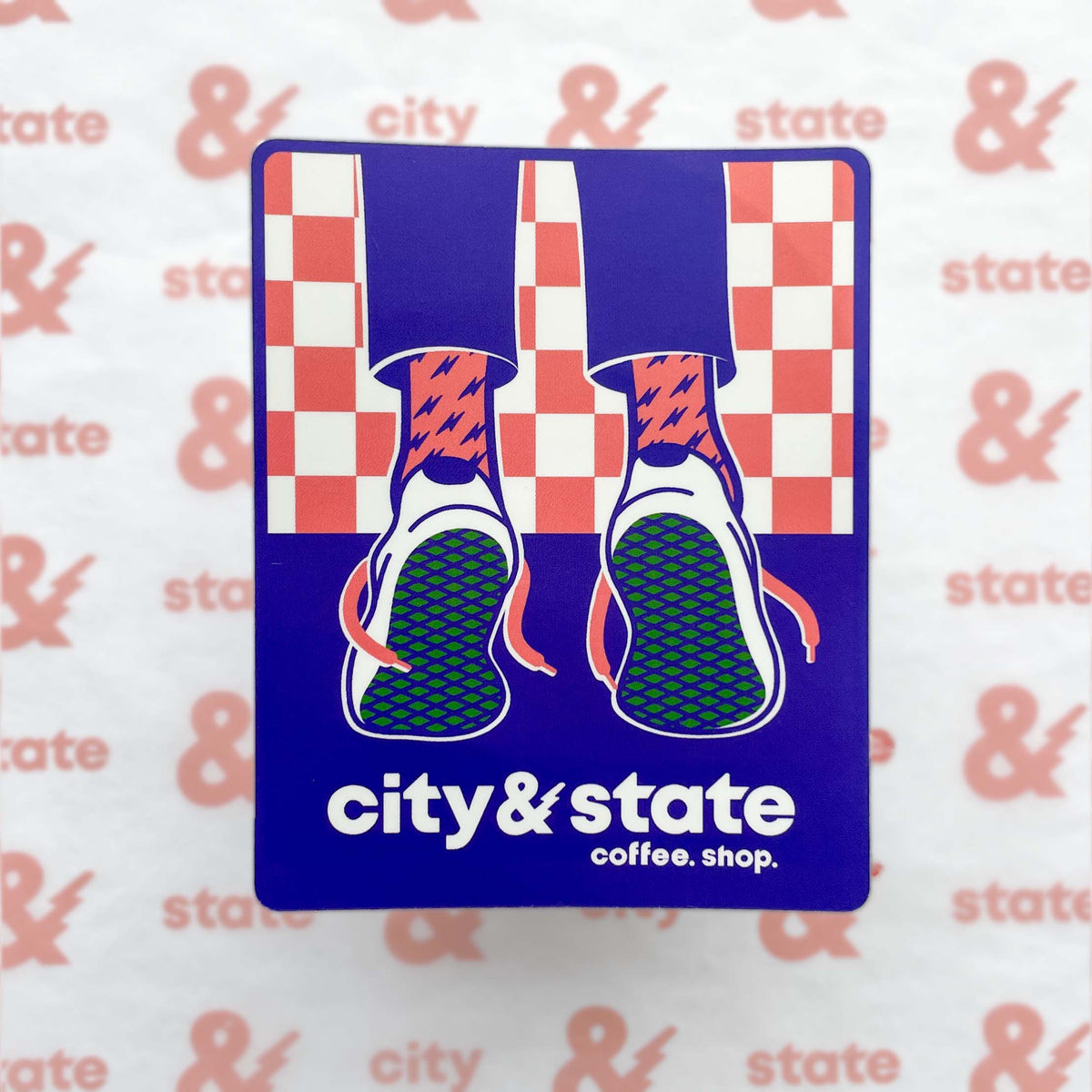 CITYSTATE - Sneakers Sticker – City & State