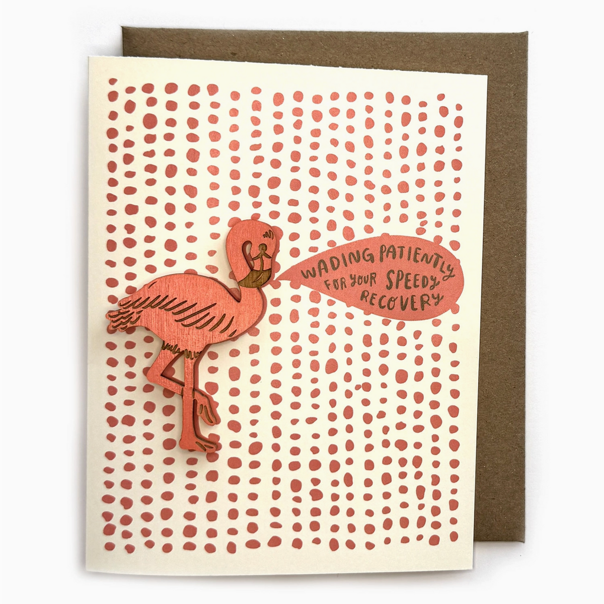 SNOWMADE - Wading Patiently - Flamingo Magnet W/Card – City & State